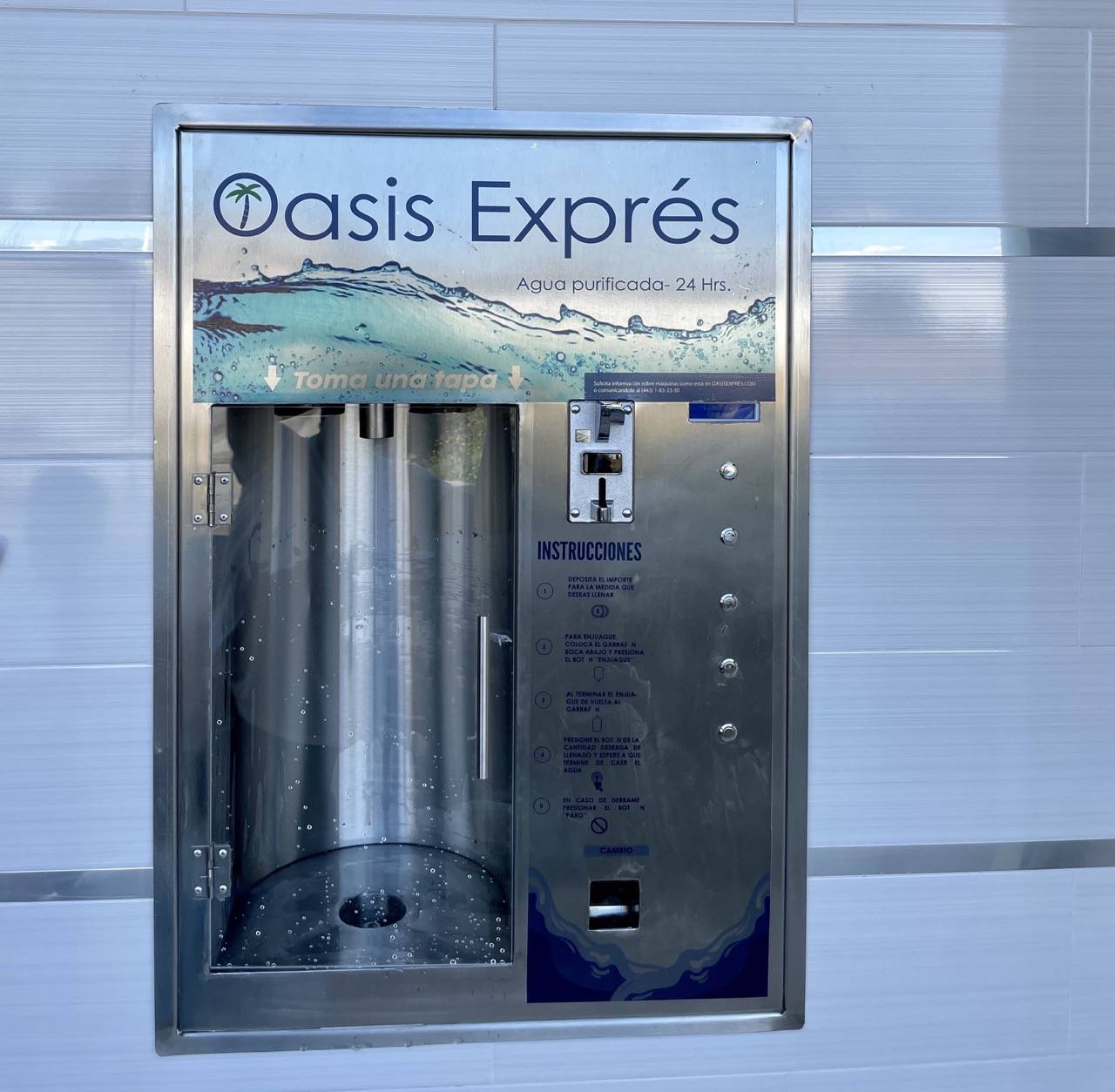 Purificadora de agua con despachador de autoservicio — Oasis Expres OEV200603G22